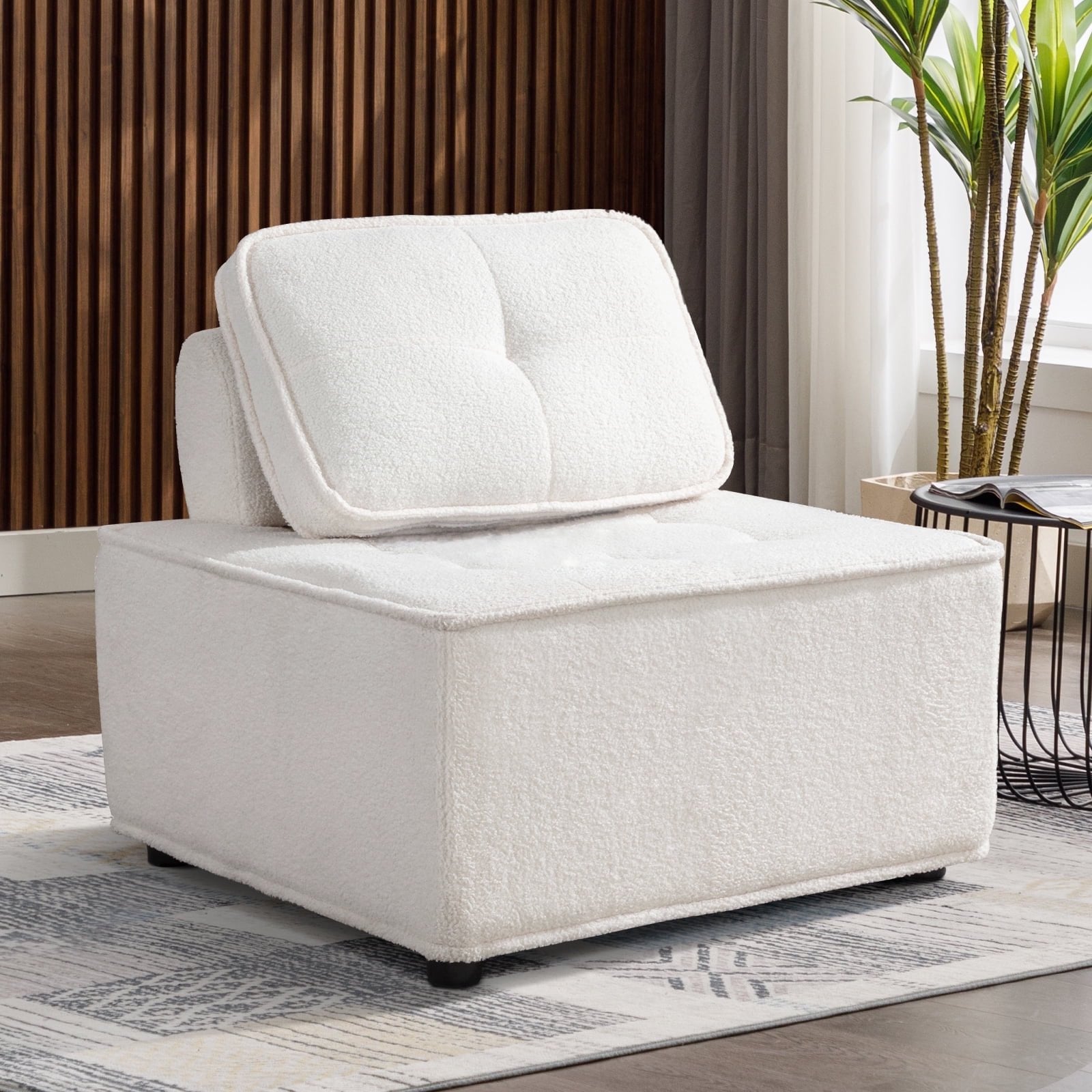 Bonzy Home 1-Seater Modular Sectional Sofa, Variable Sofa Couch Set wi
