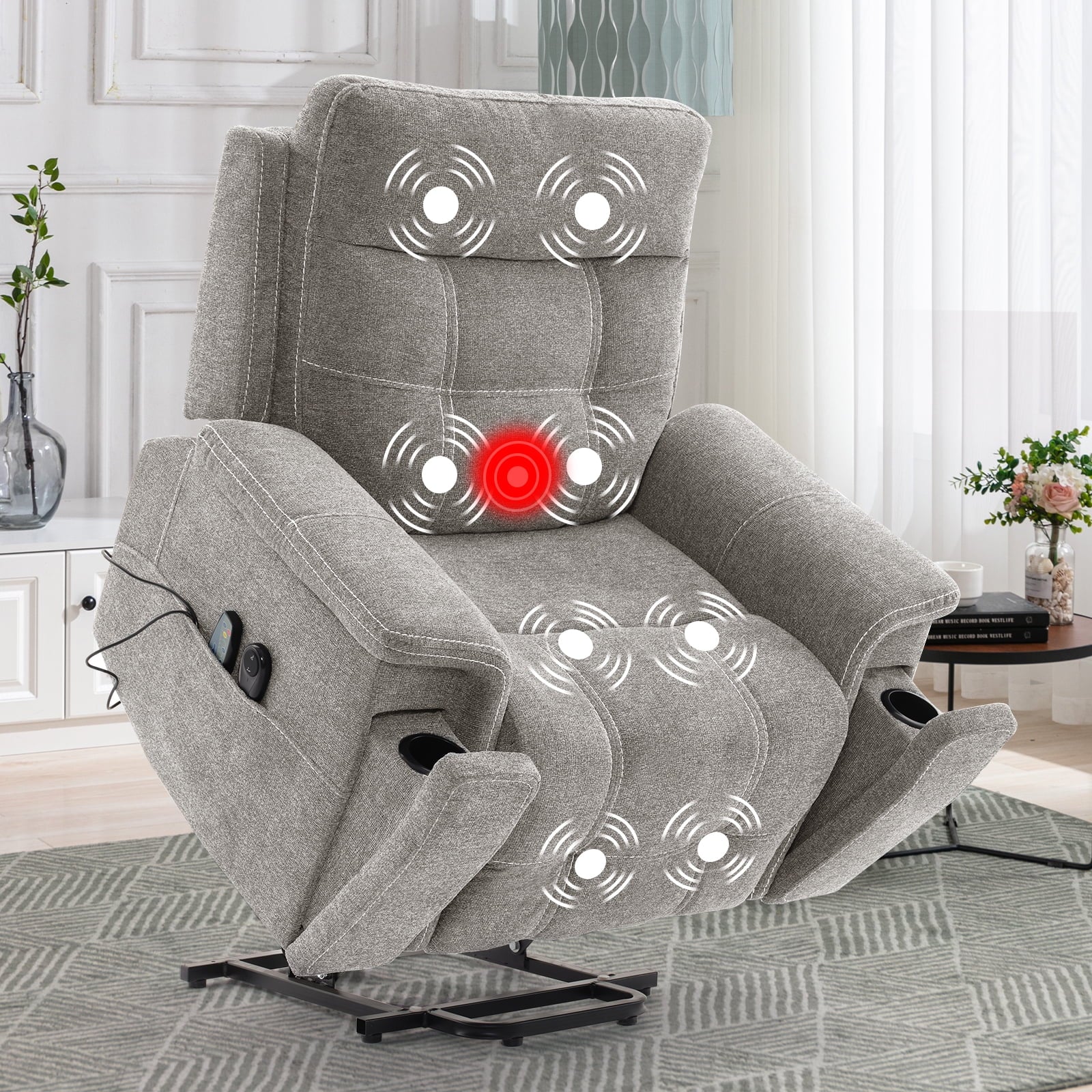 Bonzy Home Ultra-Comfort Power Lift Recliner: Luxurious Elderly Big Ma