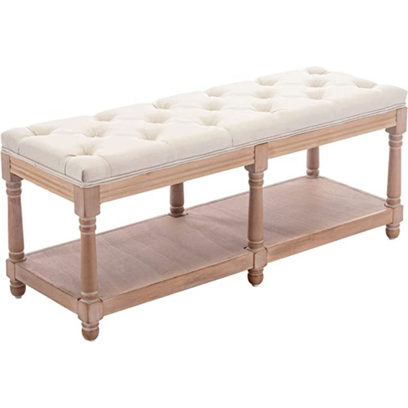 Chaeli Upholstered Tufted Entryway Storage Bench